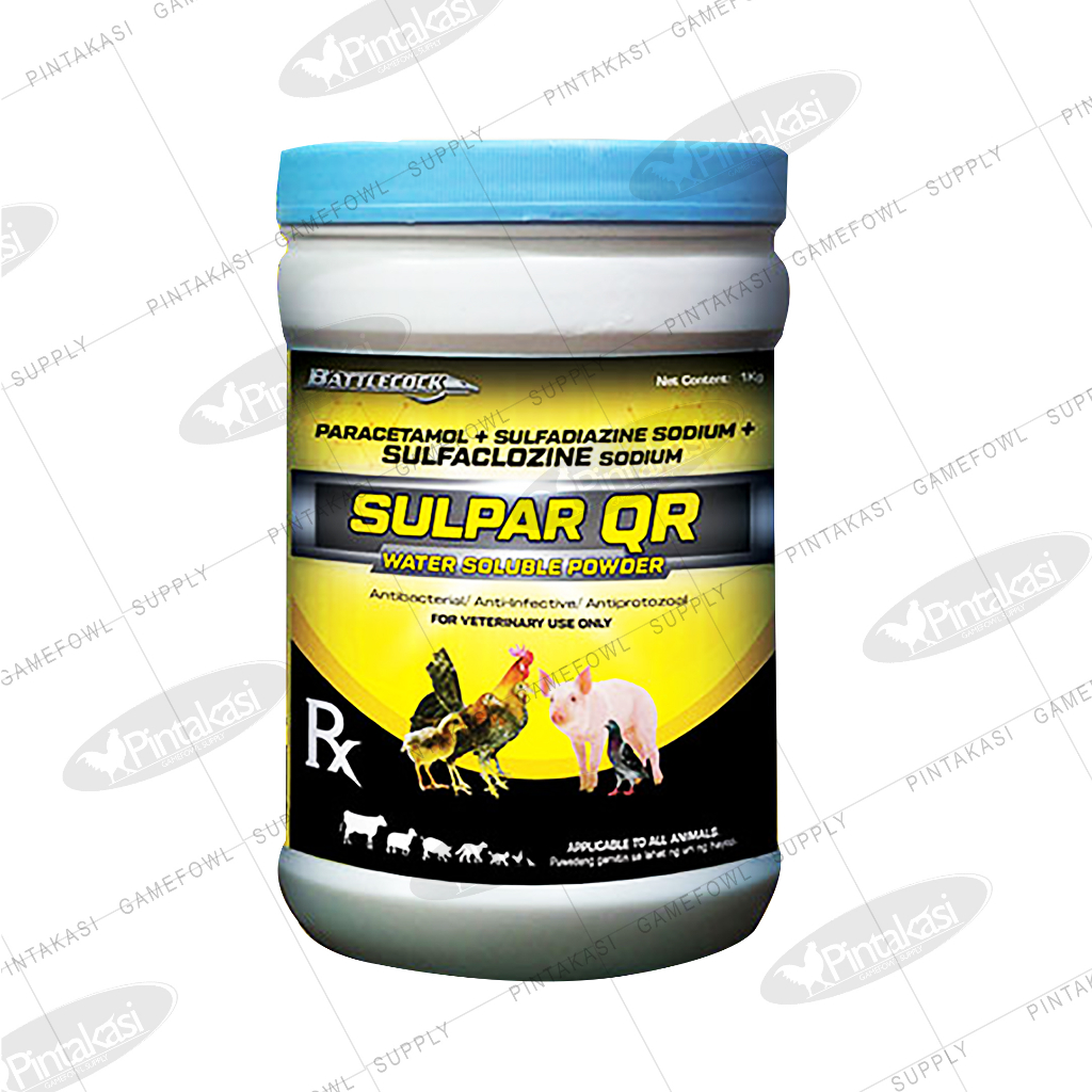 Sulpar QR Powder 1kg (PESTE BUSTER) of Battlecock Products for Gamefowl ...