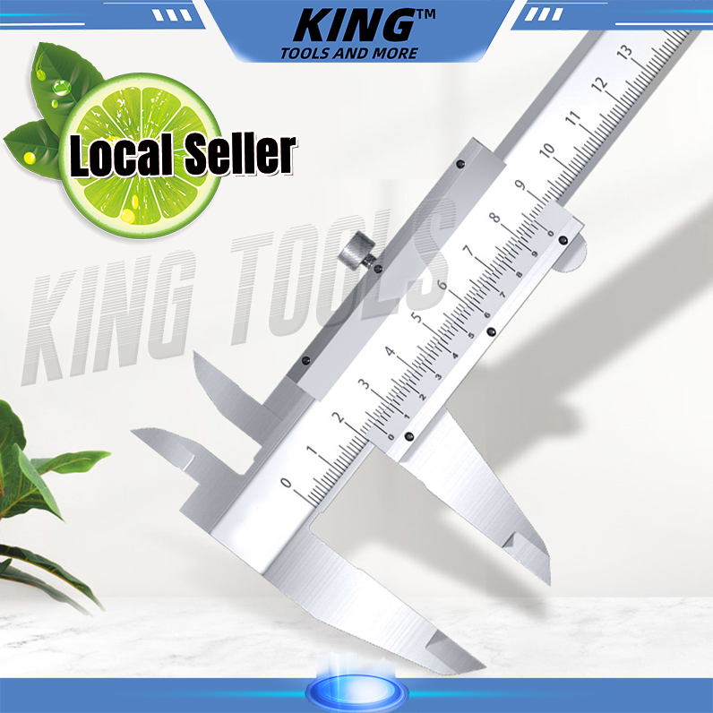 6" 150mm Manual Vernier Caliper Ruler Stainless Steel With Case ...