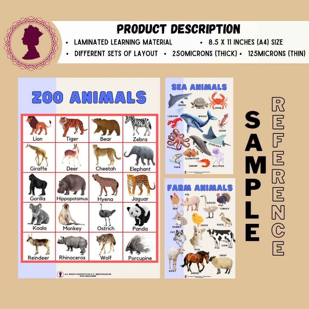 Learning Materials for Kids - Animals, Parts of the Body, Shapes ...