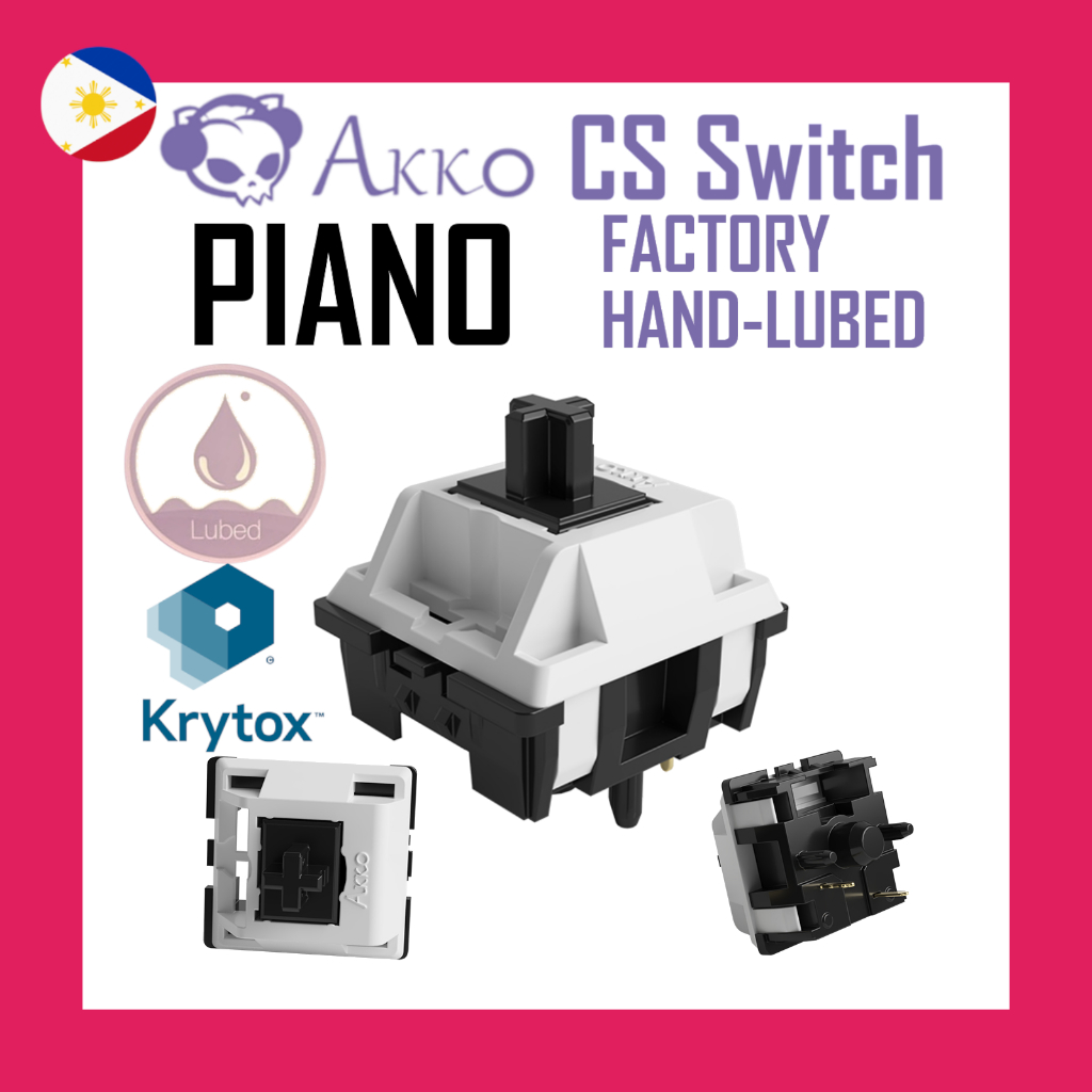 Akko Piano CS Piano Switch Factory Hand Lubed 5 Pin | Shopee Philippines