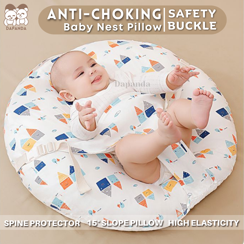 DAPANDA Newborn Slope Cushion Baby Anti-spitting Milk Fluffy Pillow ...