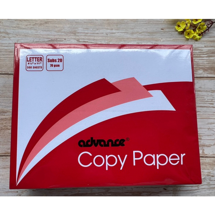 Advance Copy paper Bond Paper 70gsm sub 20 Short (1ream / 500 sheets ...