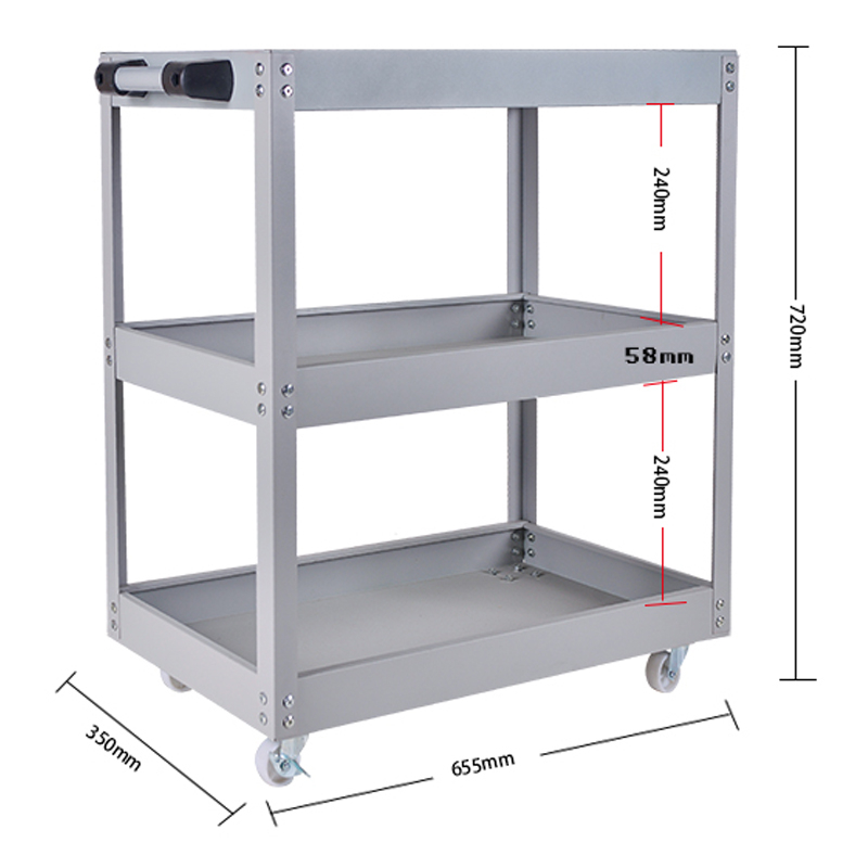 Tool Storage & Shelving 3 Layer Trolley Tool Box Storage Cart Trolley ...