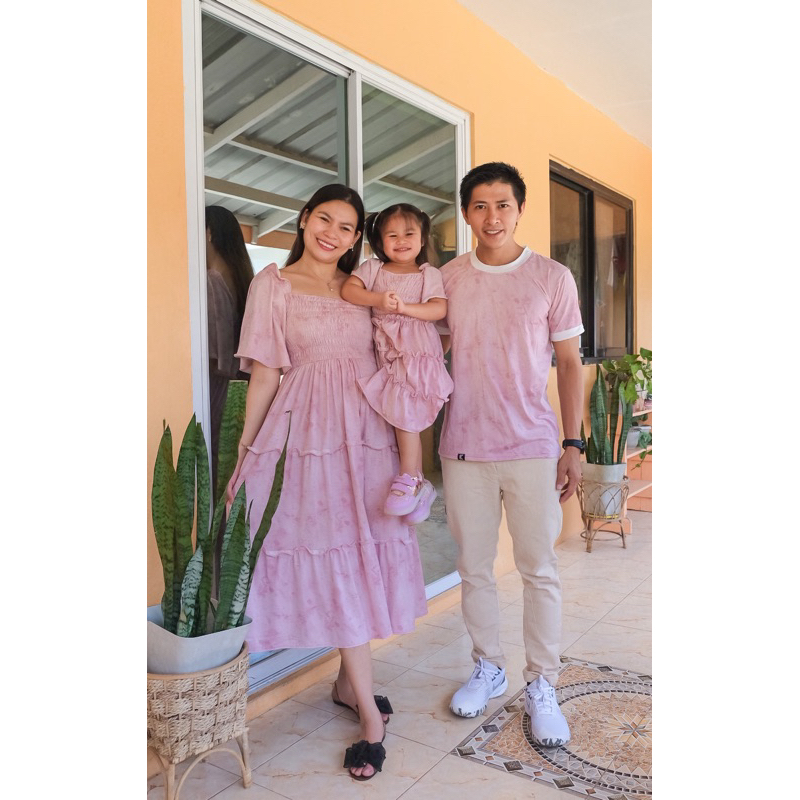 Kayish tie dye individual priced family set maxi dress for mom dad son ...