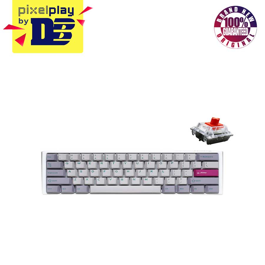 Ducky One 3 Mini Mist Grey Hotswap RGB Double-Shot PBT Mechanical ...