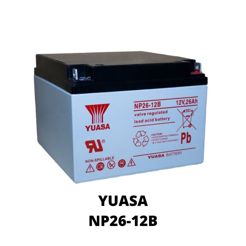 Yuasa 12V 26Ah NP26-12B 12 Volts 26 Ampere Rechargeable Sealed Lead ...