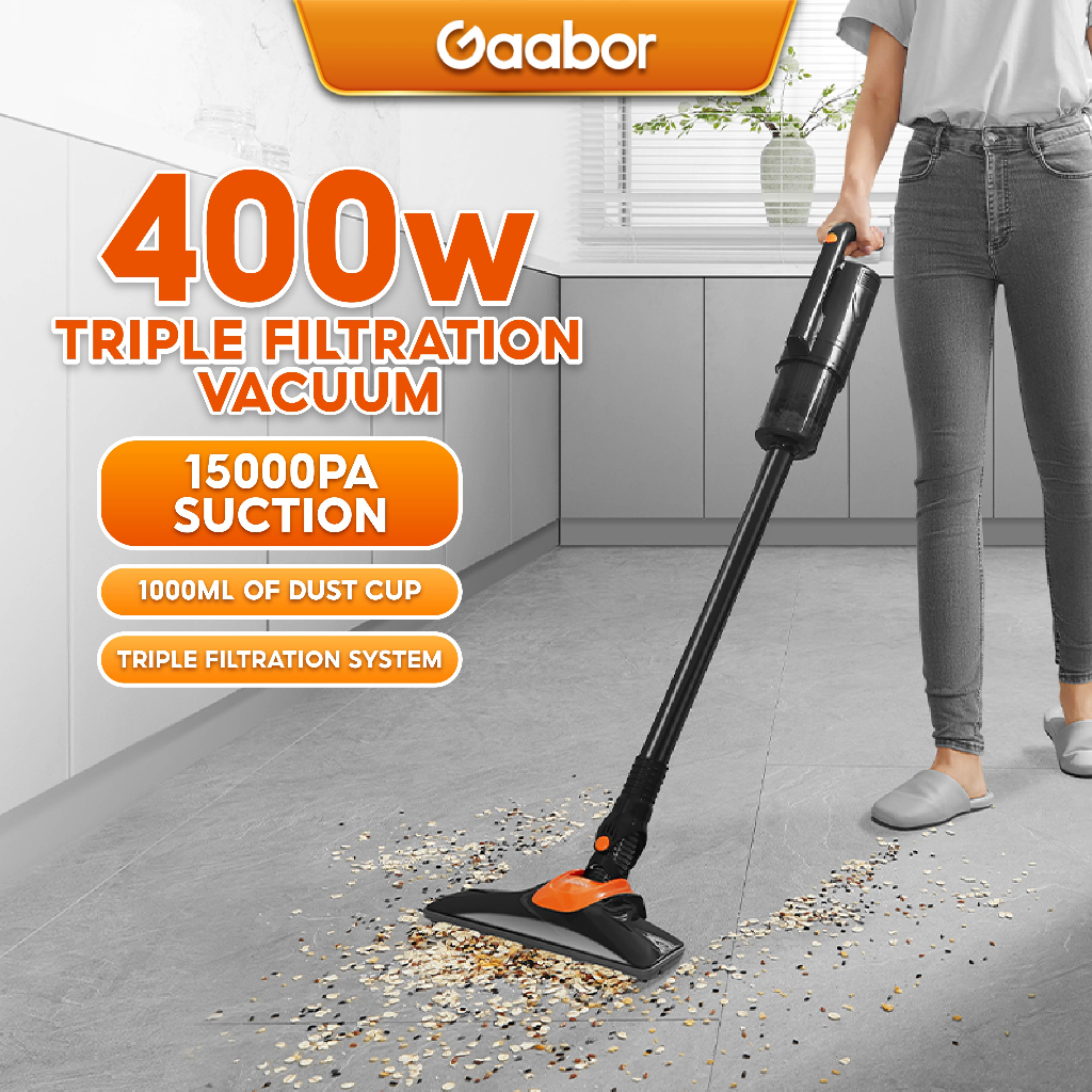 Gaabor Vacuum Cleaner Triple Filtration System Robust Suction 400W 220 ...