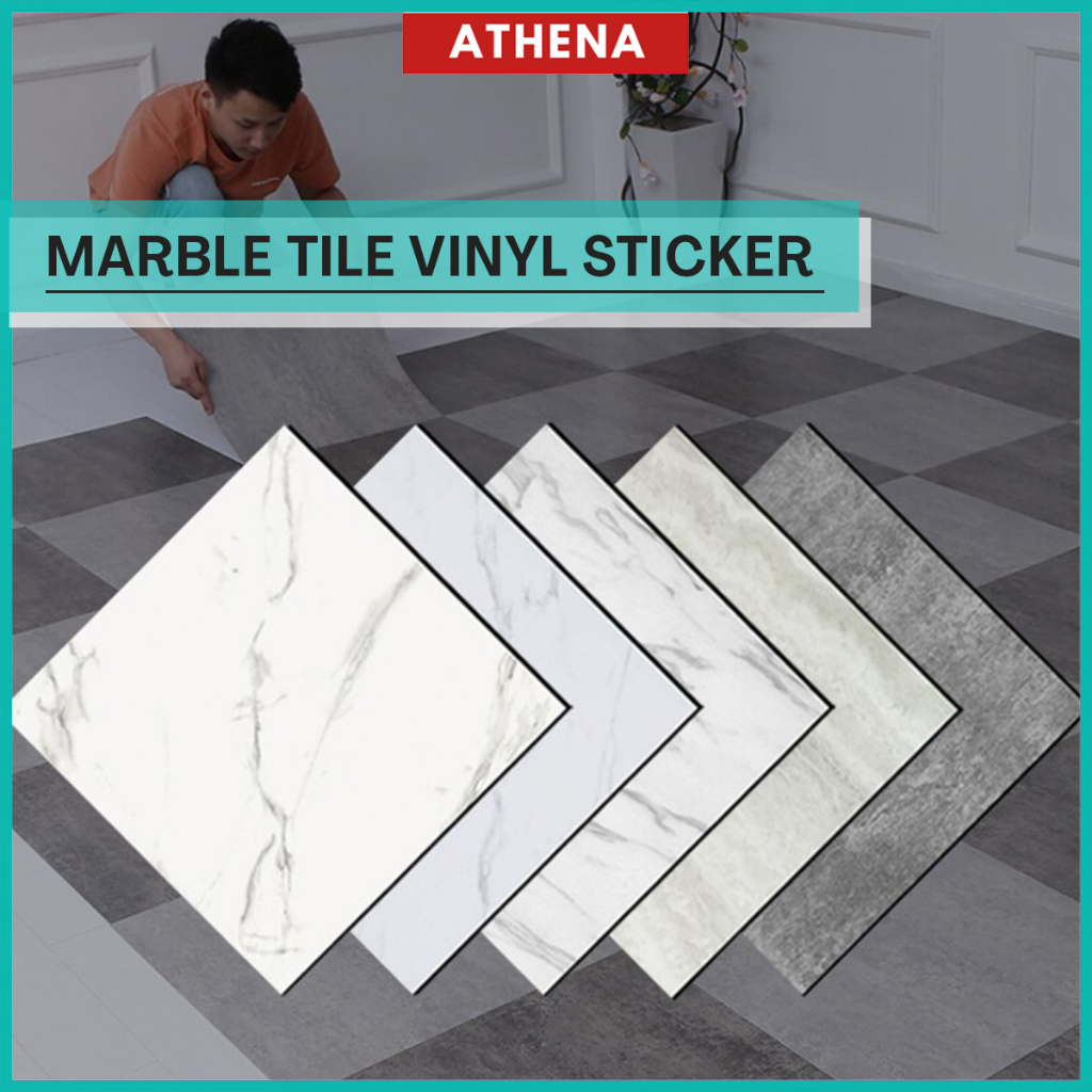 30*30cm Marble Vinyl Self Adhesive Waterproof PVC Floor Sticker Home ...