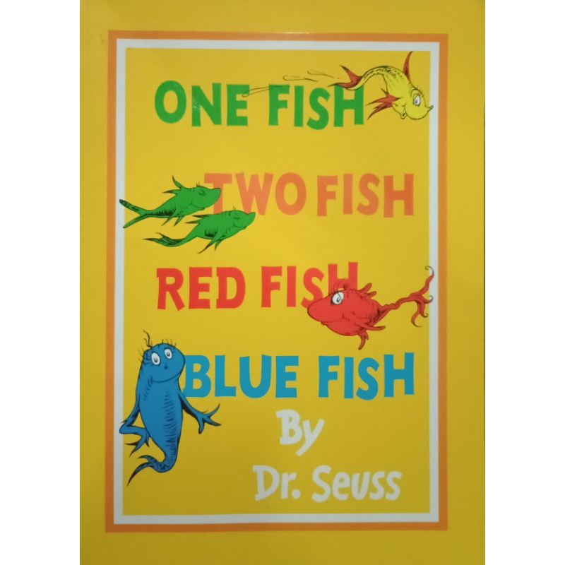 One Fish Two Fish Red Fish Blue Fish By Dr. Seuss 42S J | Shopee ...