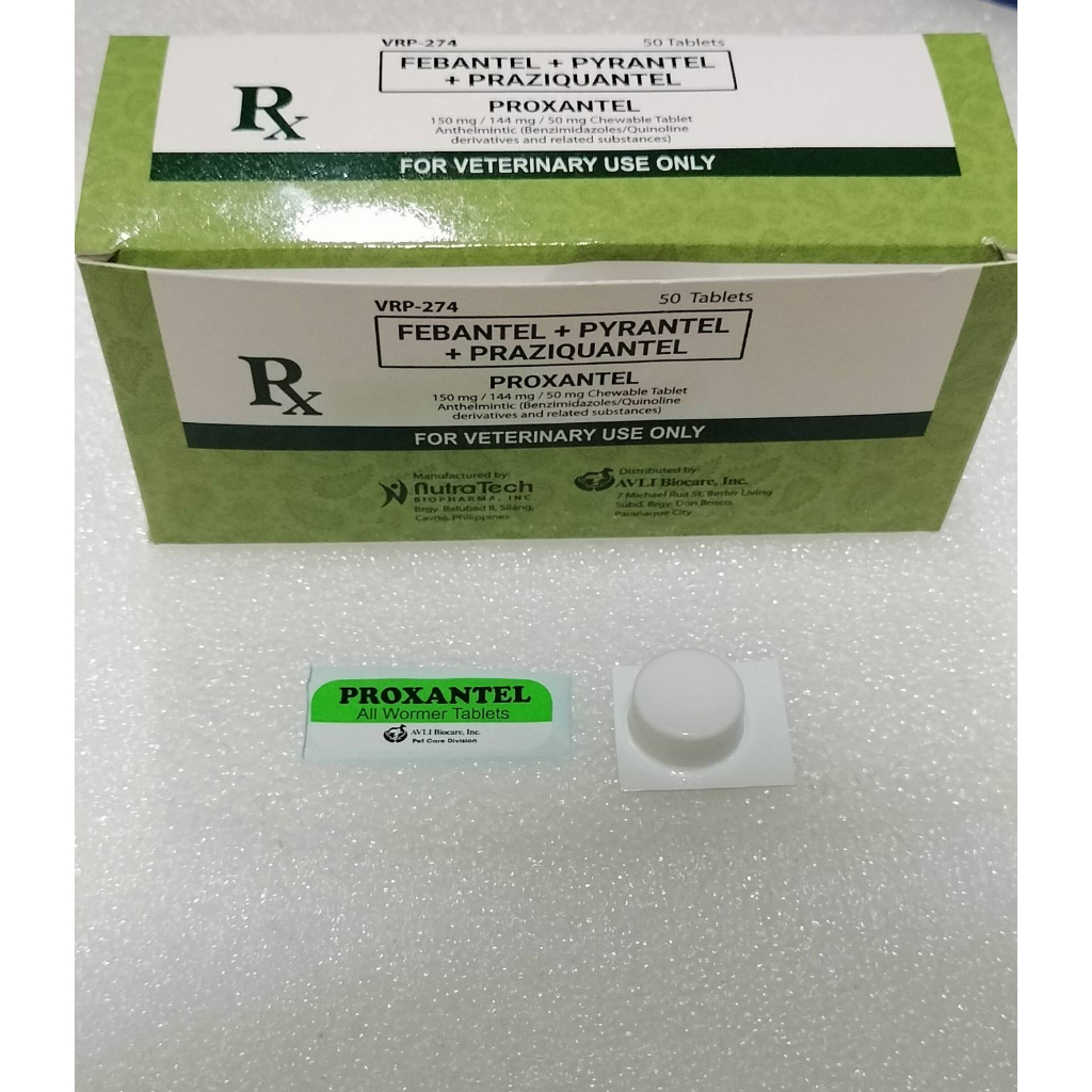 PROXANTEL TABLET DEWORMER FOR DOGS & CATS - PER PC. | Shopee Philippines