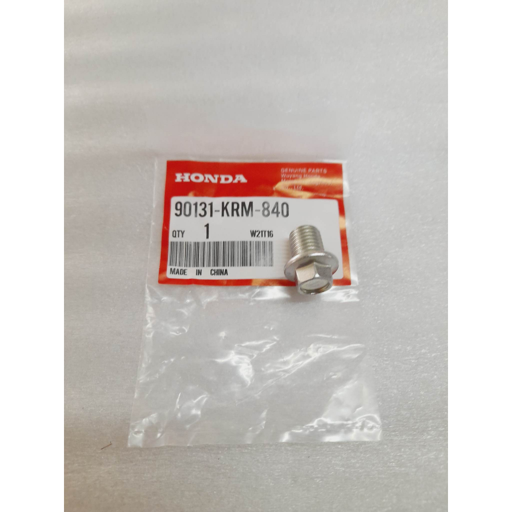 Honda Genuine Parts Drain Plug Bolt for Beat fi, click 125i, Click 150i ...