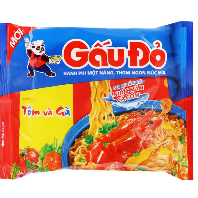 Gau Do instant noodles - Shrimp and chicken flavor 63g (pack) | Shopee ...
