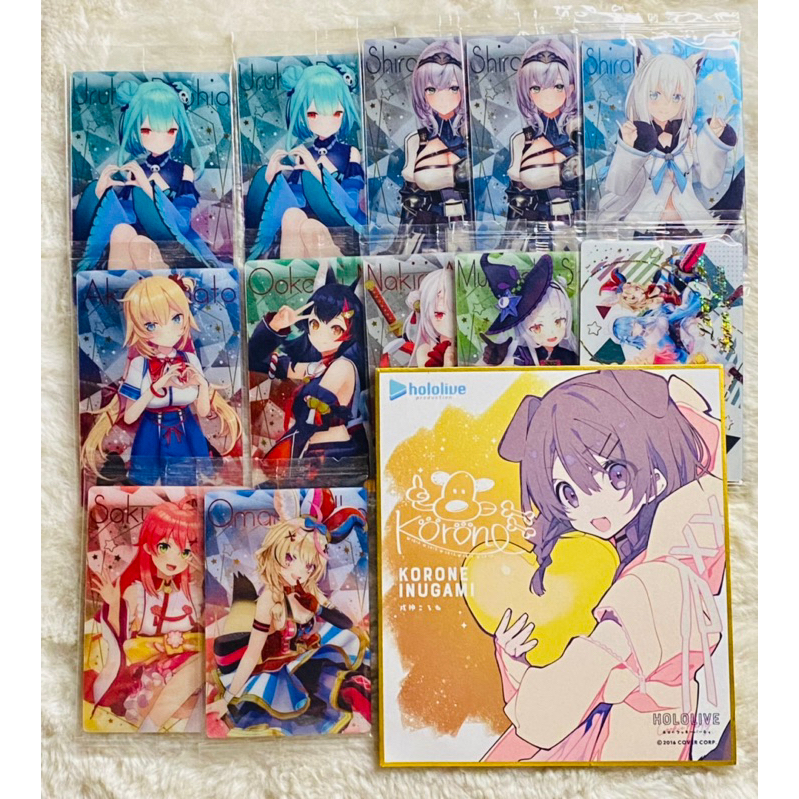Official Hololive wafer card and assorted Hololive merch | Shopee ...