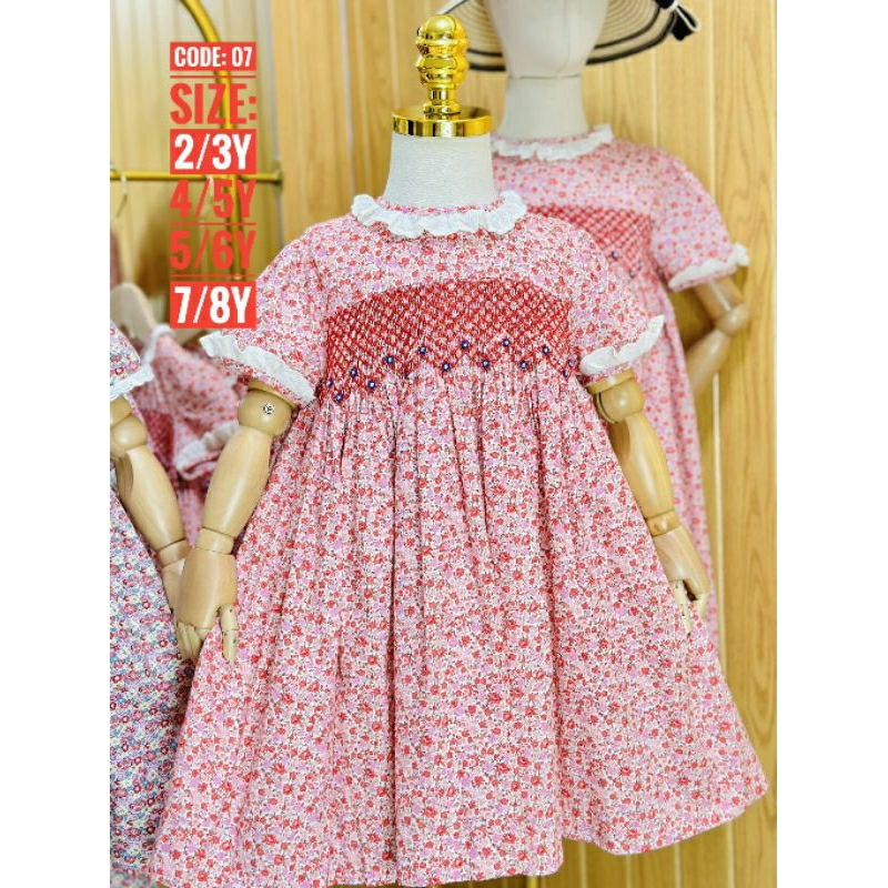Exclusive Hand Smock Floral Dress Collection | Shopee Philippines