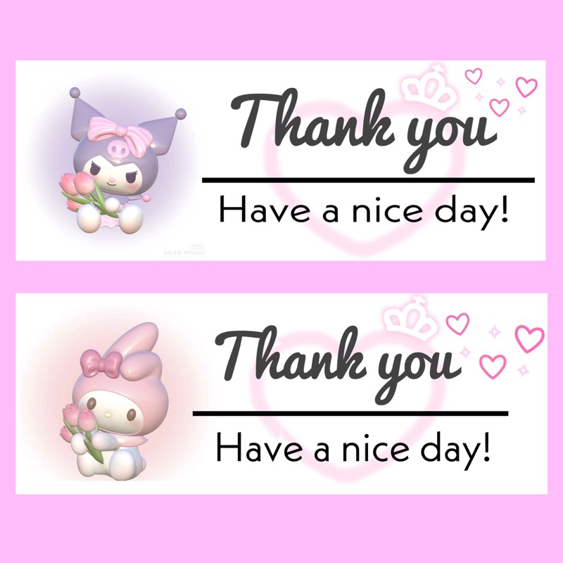 Lalilac Sanrio Thankyou Stickers [ 18 pcs ] | Shopee Philippines
