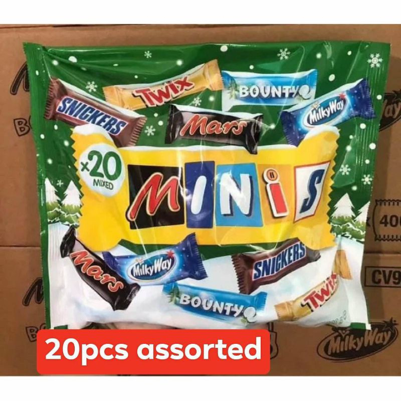 Assorted Minis Chocolate 20pcs (400g) | Shopee Philippines