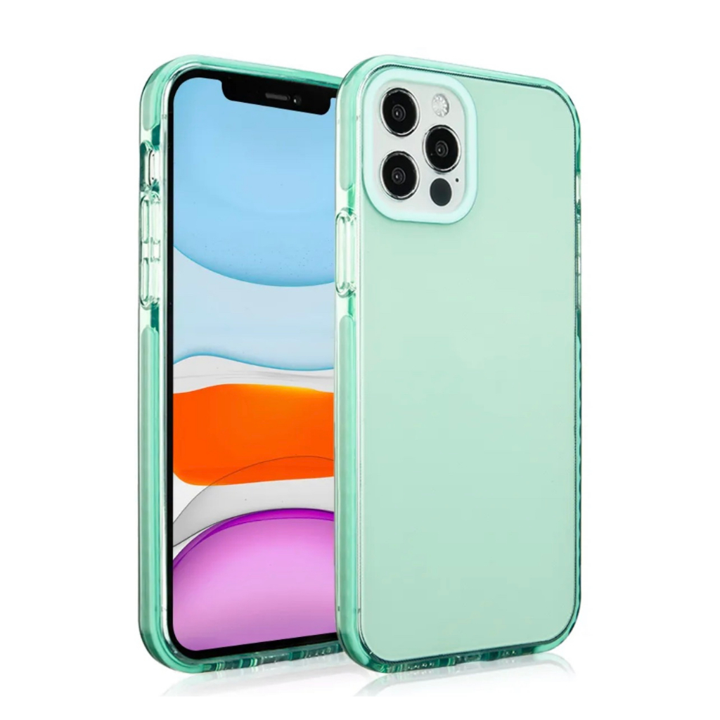 Mint Green Armor Soft TPU Neon Bumper Protective Plastic Phone Case ...