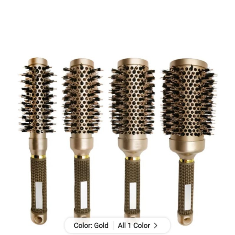 M.G.E Roller Brush Hair Comb Hairdressing Curling Comb Ceramic Iron ...