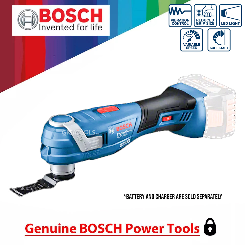 Bosch GOP 185-LI Professional Cordless Oscillating 18V Multi Tool ...