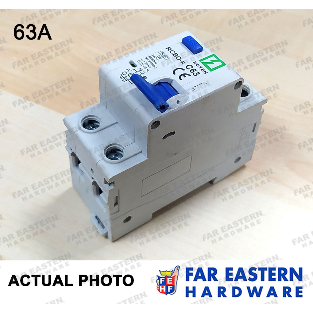 KOTEN RCBO R Electrical Safety Breaker 1P + Neutral 1P+N 20A | 32A | 63A | Shopee Philippines