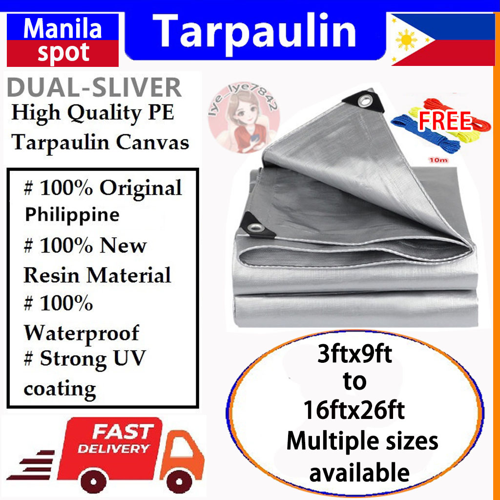 trapal waterproof makapal size 10ft x 13ft tolda trapal rain cover lona ...