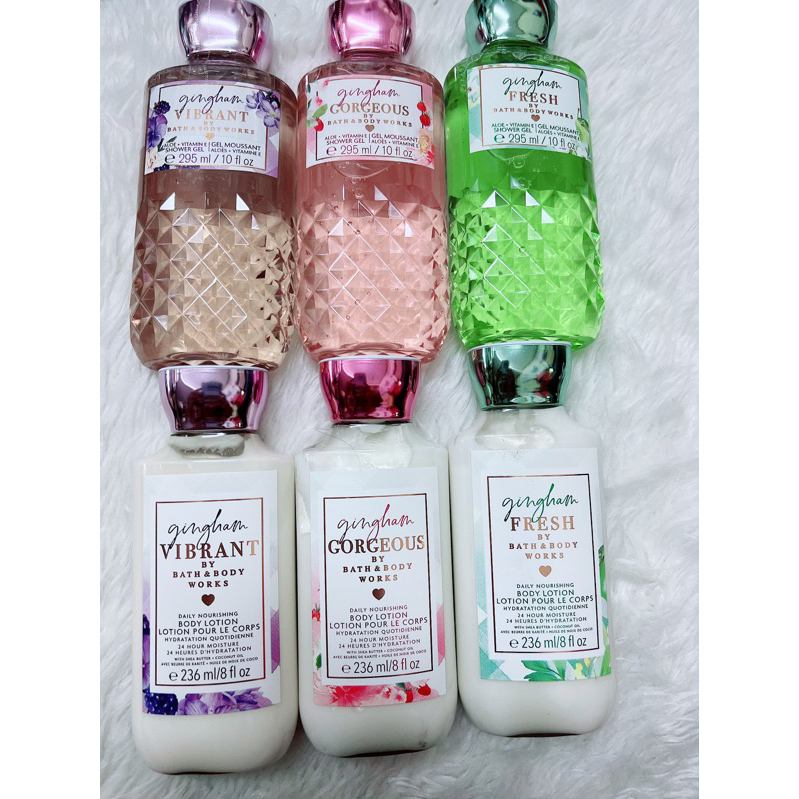 Gingham New Variant Gorgeous/Vibrant/Fresh Showergel/Lotion | Shopee ...