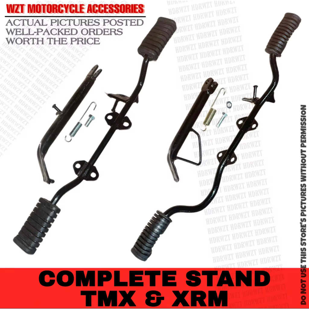 CSL XRM & TMX / CG125 COMPLETE STAND SIDE STAND & STOCK FRONT FOOTREST ...