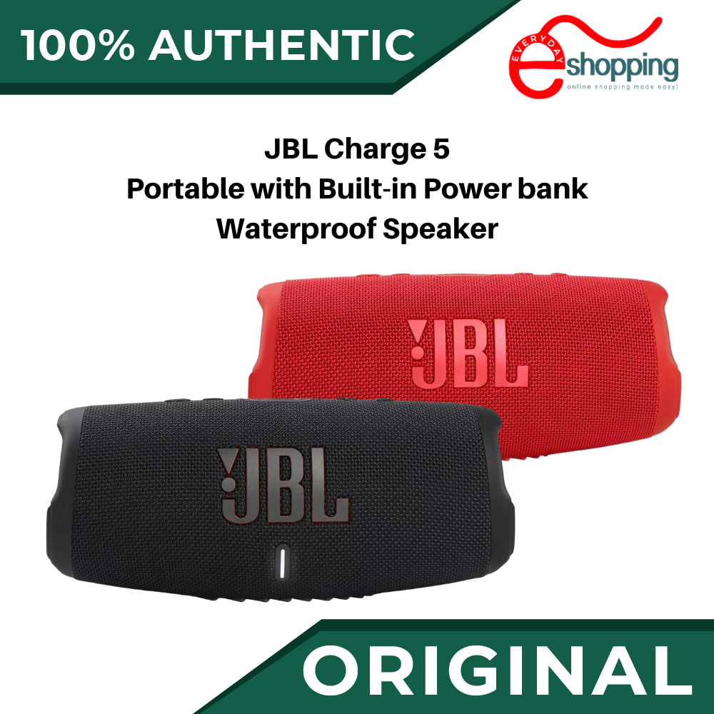 JBL Charge 5 Portable with Built-in Power bank Waterproof Speaker ...