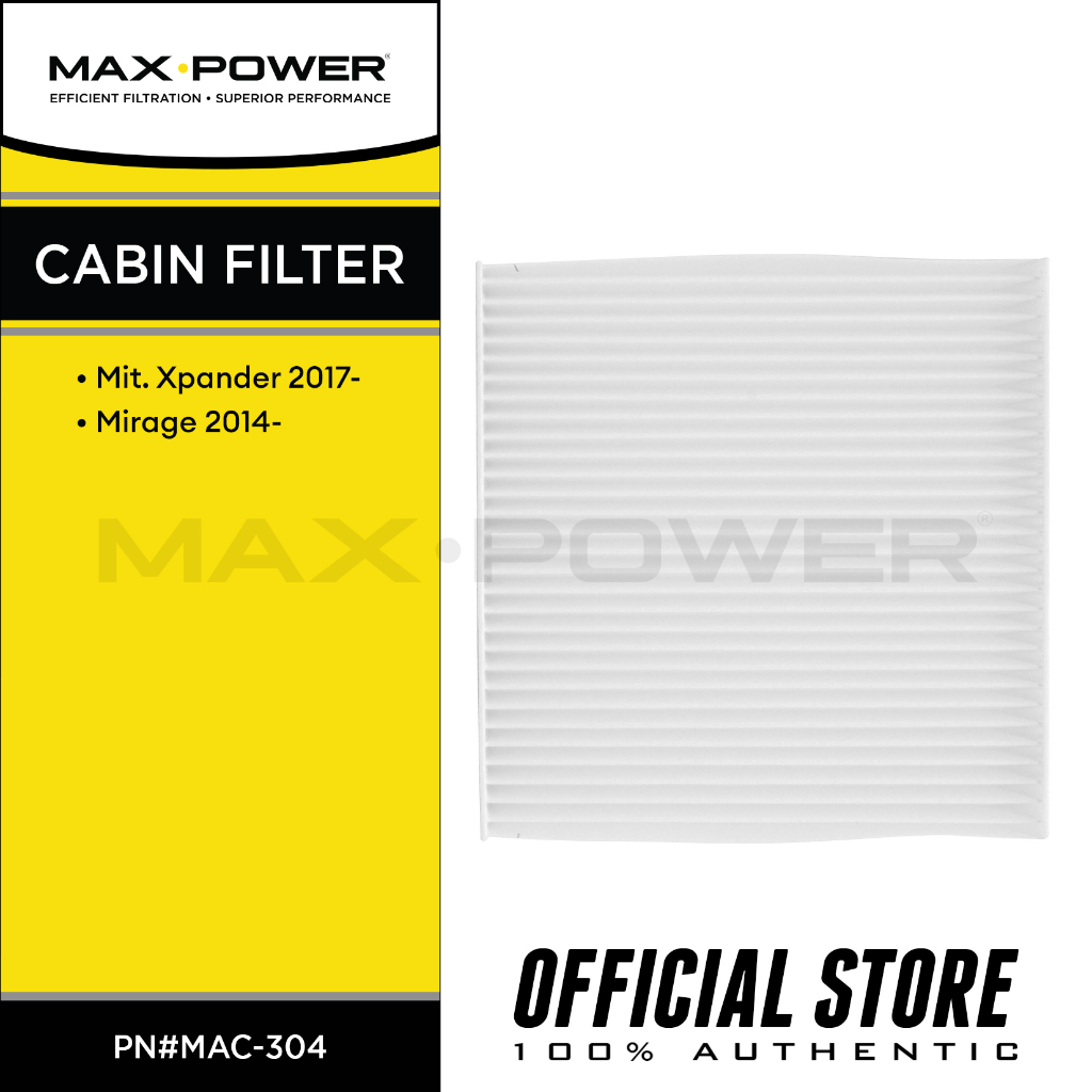 MAX Power Cabin Air Filter MAC-304 For Mitsubishi Mirage, Xpander ...