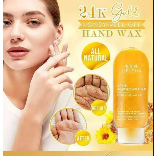 220g LIFUSHA 24K gold honey moisturizing hand mask whitening and ...