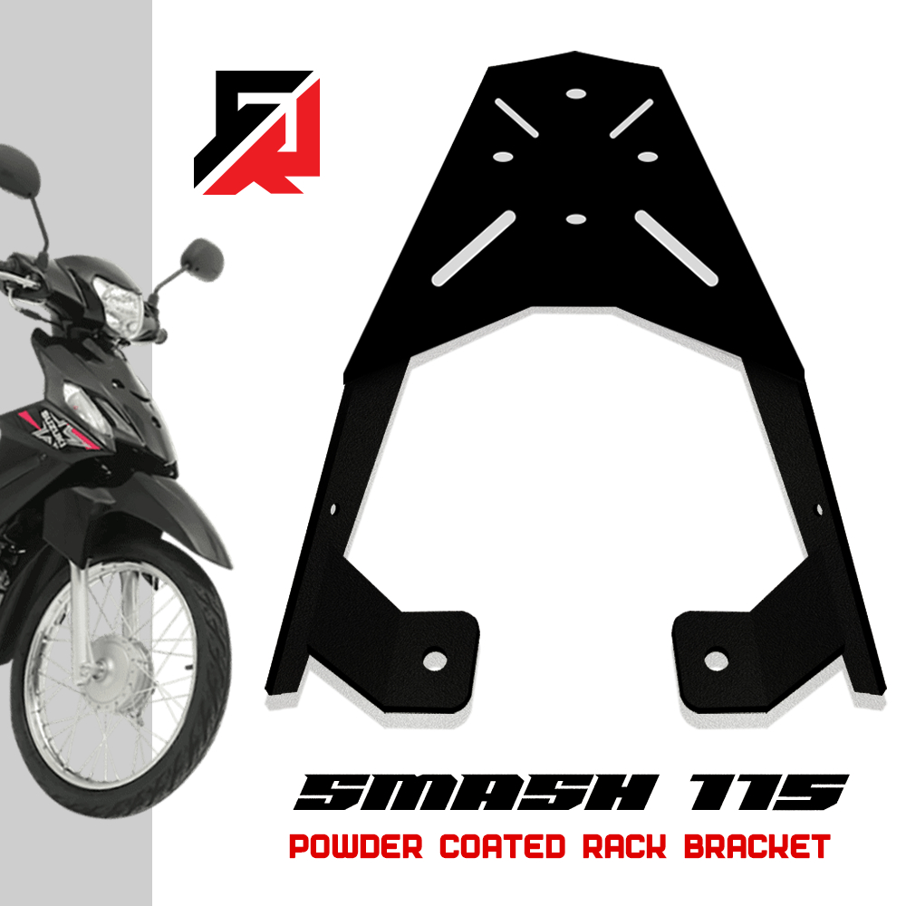 Smash 115 Top box bracket/Power Rack/Monorack/Powder Coated/Motorcycle ...
