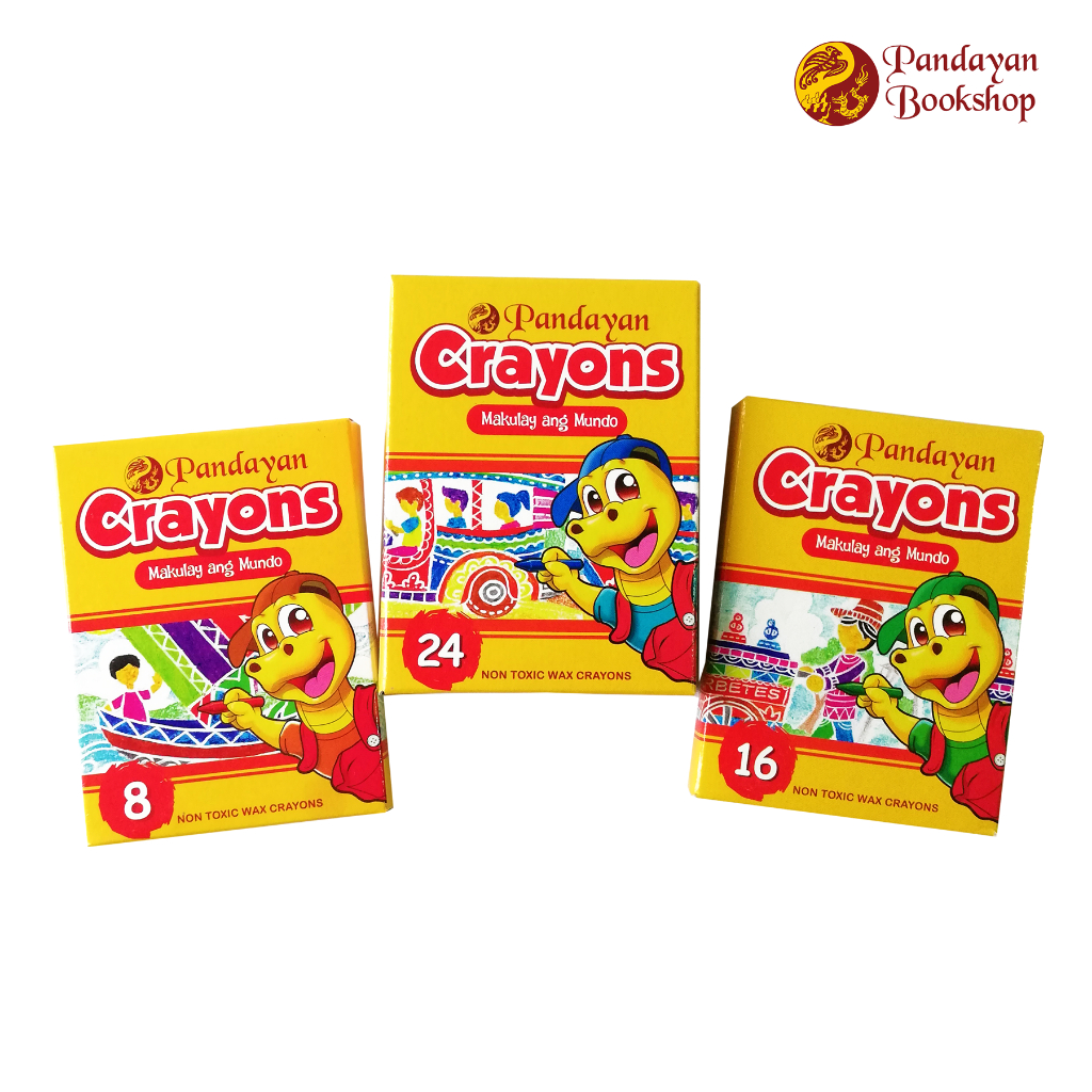 Pandayan Crayons Makulay ang Mundo Non Toxic Wax Crayons | Shopee ...