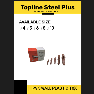 PVC WALL PLASTIC TOX #4 #5 #6 #8 #10 (40-80pcs.) | Shopee Philippines