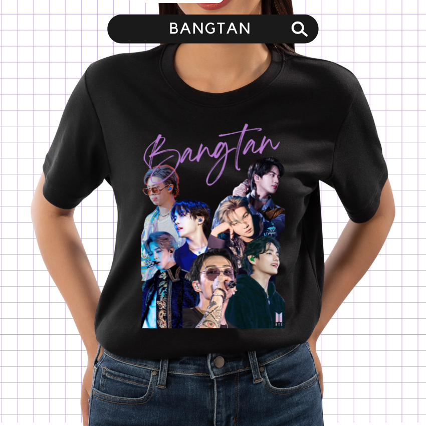 Bangtan Ot7 Graphic Tshirt Jungkook Jimin Shopee Philippines