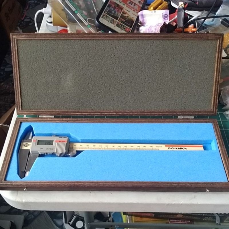 Original Kanon Stainless Steel Digital Vernier Caliper 120mm with Wood ...