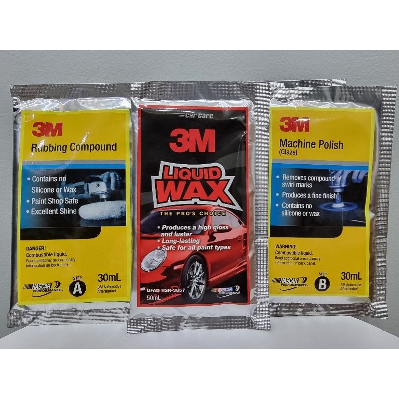 3M Rubbing Compound/Machine Polish/Liquid Wax "ORIGINAL" (SOLD PER ...