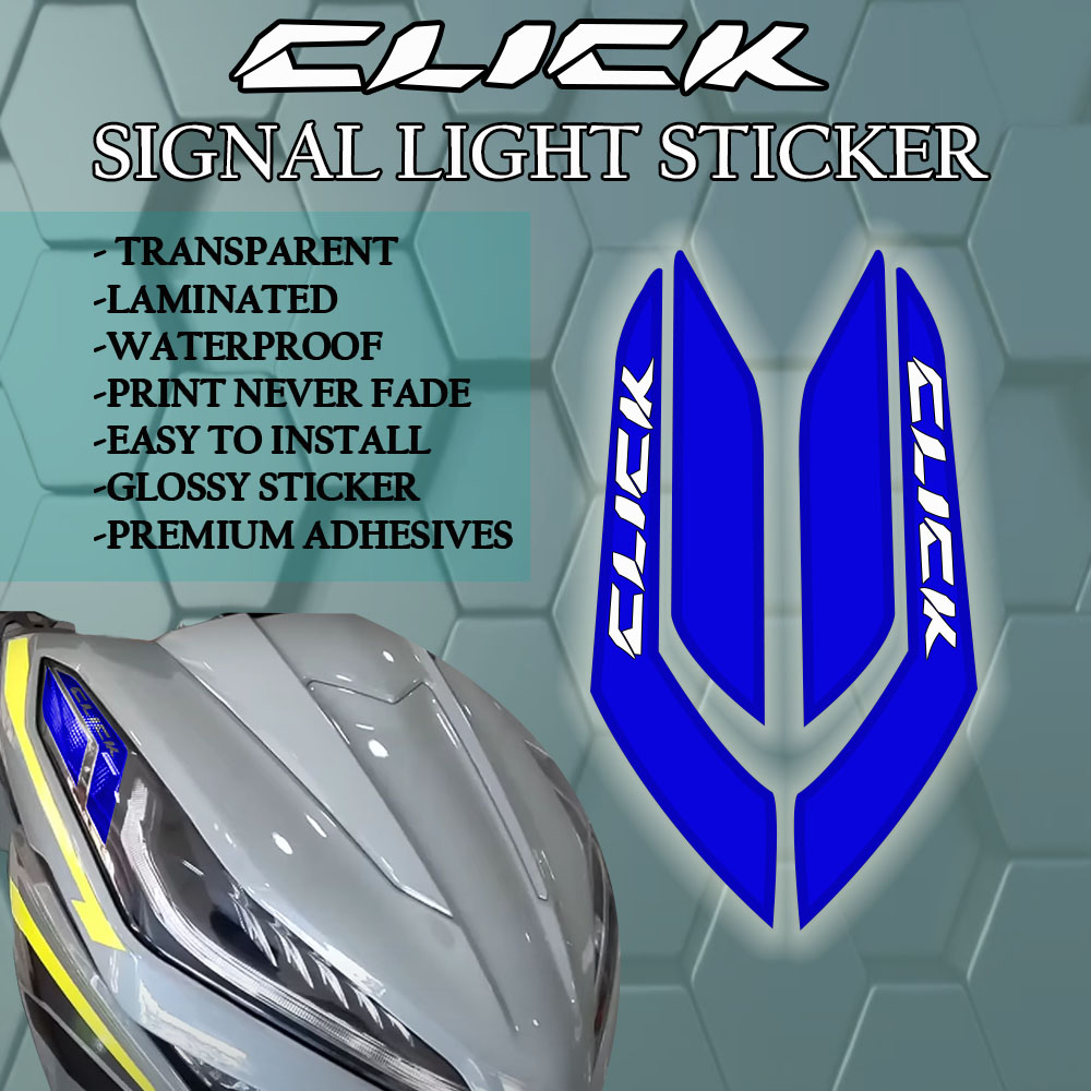 HONDA CLICK V3 & V2 SIGNAL LIGHT / HONDA CLICK V3 STICKER / HONDA CLICK ...