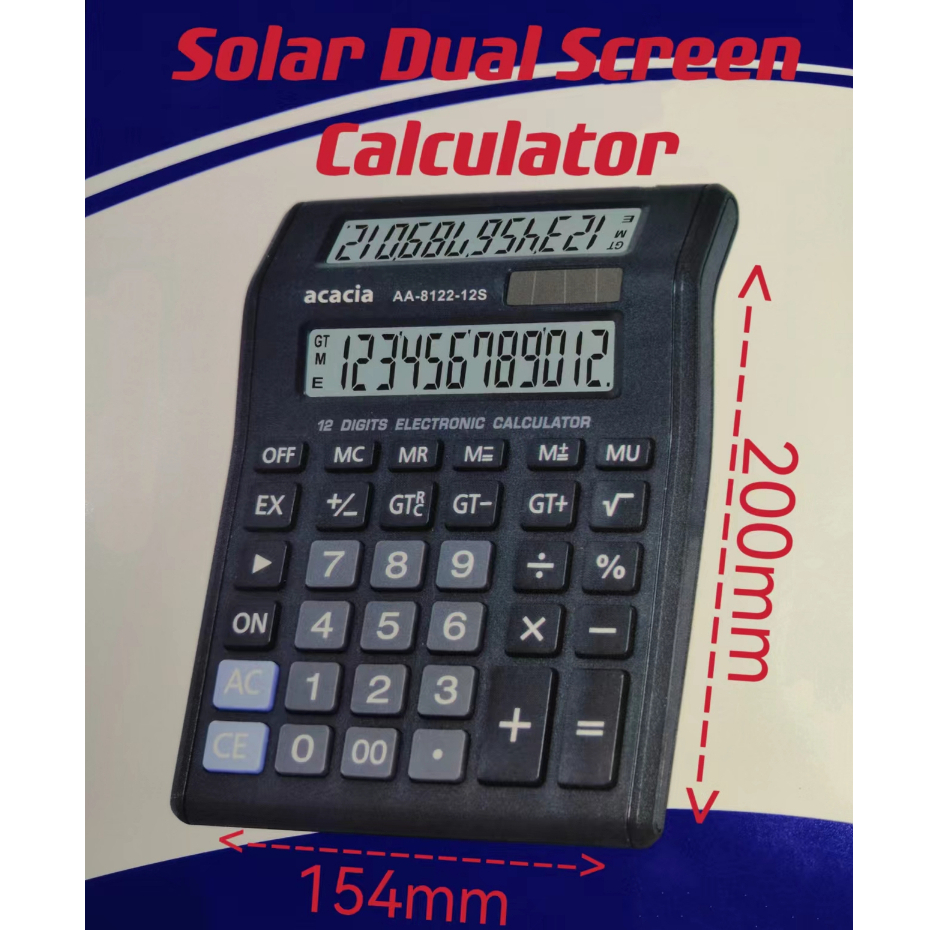 8-digit/12-digit dual-screen calculator large-screen calculator desktop ...