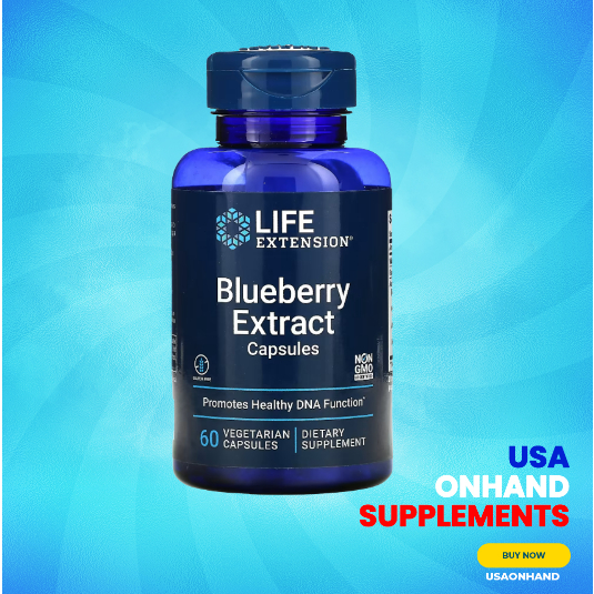 USAOnhand| Life Extension, Blueberry Extract Capsules, 60 Vegetarian ...