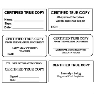 CERTIFIED TRUE COPY stamp | Shopee Philippines