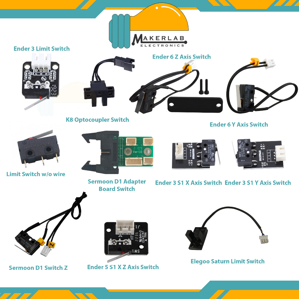 Elegoo & Creality X Y Z Axis Limit Switch for 3D Printers | Shopee ...