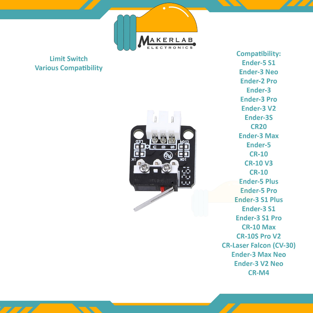 Elegoo & Creality X Y Z Axis Limit Switch for 3D Printers | Shopee ...