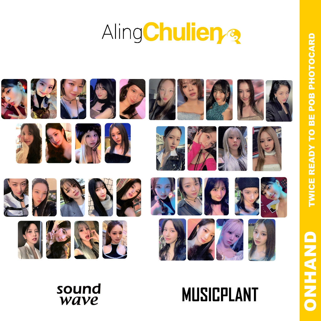 TWICE Ready To Be POB Official Photocard Digipack Photobook Soundwave ...