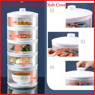 5 Layer Household Multi layer Food Storage Box Anti flies Insulation ...