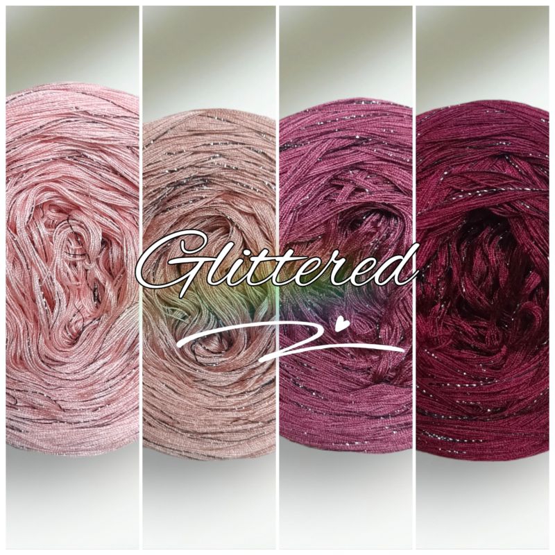 Crochet Colours Soft Polyester Crochet Yarn 10ply (GLITTERED) 200g/100g ...