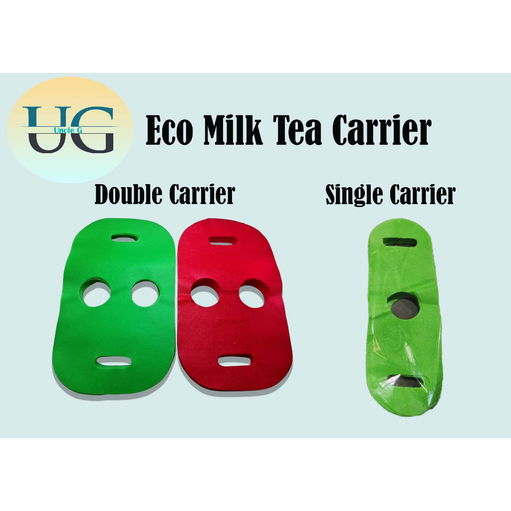 Eco bag Carrier for Single Double Cups, Boba Milk Tea Cups. | Shopee ...