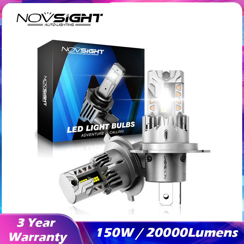 Novsight Newest N66 Car H4 LED Headlight H11 150W 20000LM 6500K car ...