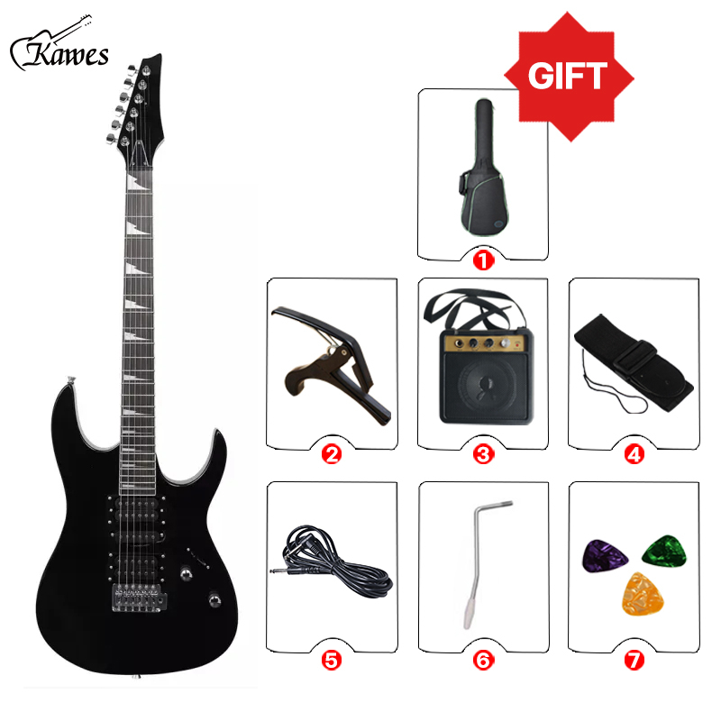Double Rocker Electric Guitar Professional Metal Electric Guitar With ...