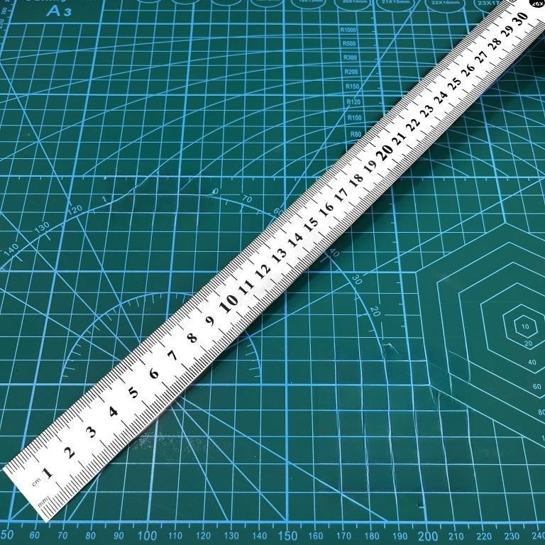 Metal Ruler 12 Inches Aluminum Ruler 30cm or 60cm Rulers Stationary ...