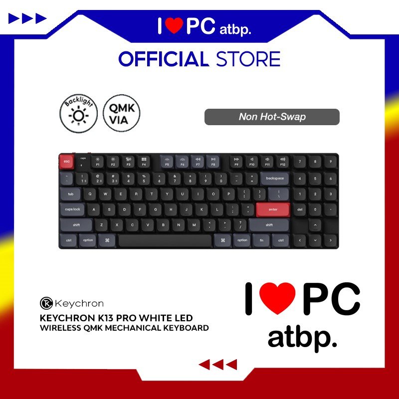 Keychron K13 Pro QMK Keyboard TKL w/ numpad Layout, Wired/Bluetooth ...